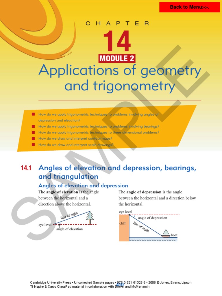CH 14 Applications of Geometry and Trig PDF | PDF | Sine | Triangle