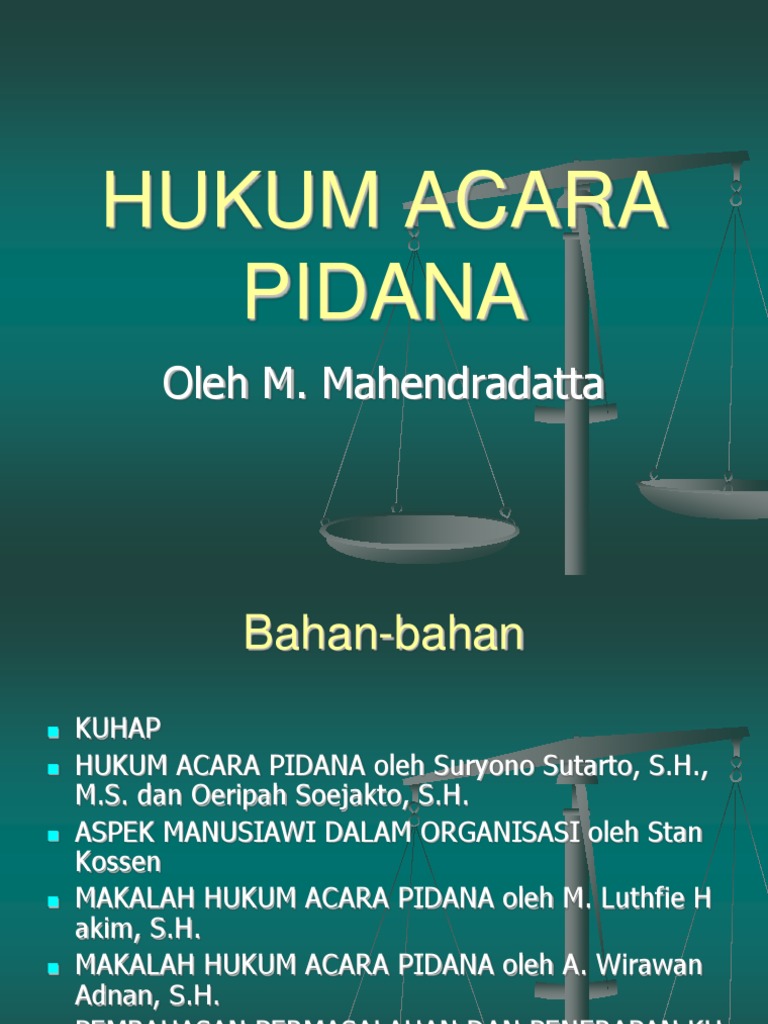 Penjelasan KUHAP | PDF