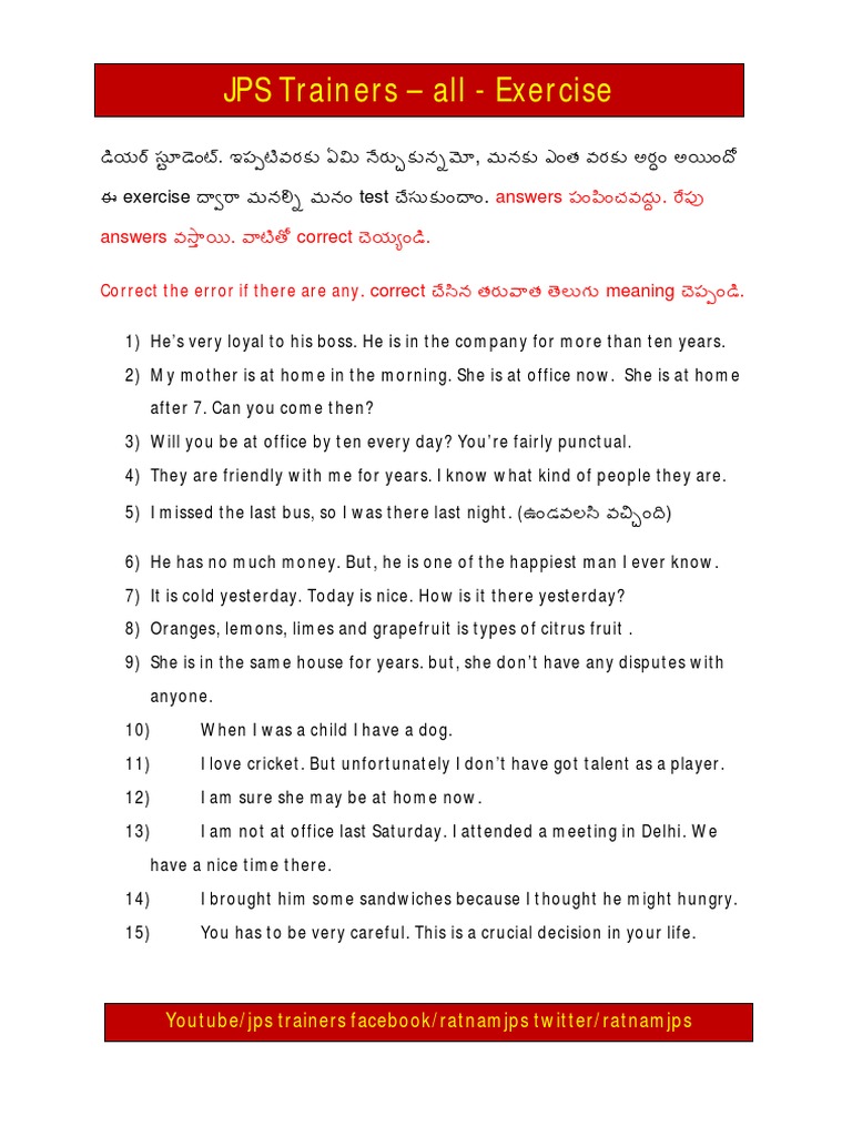 Exercise - All - 2 | PDF | Language Arts & Discipline