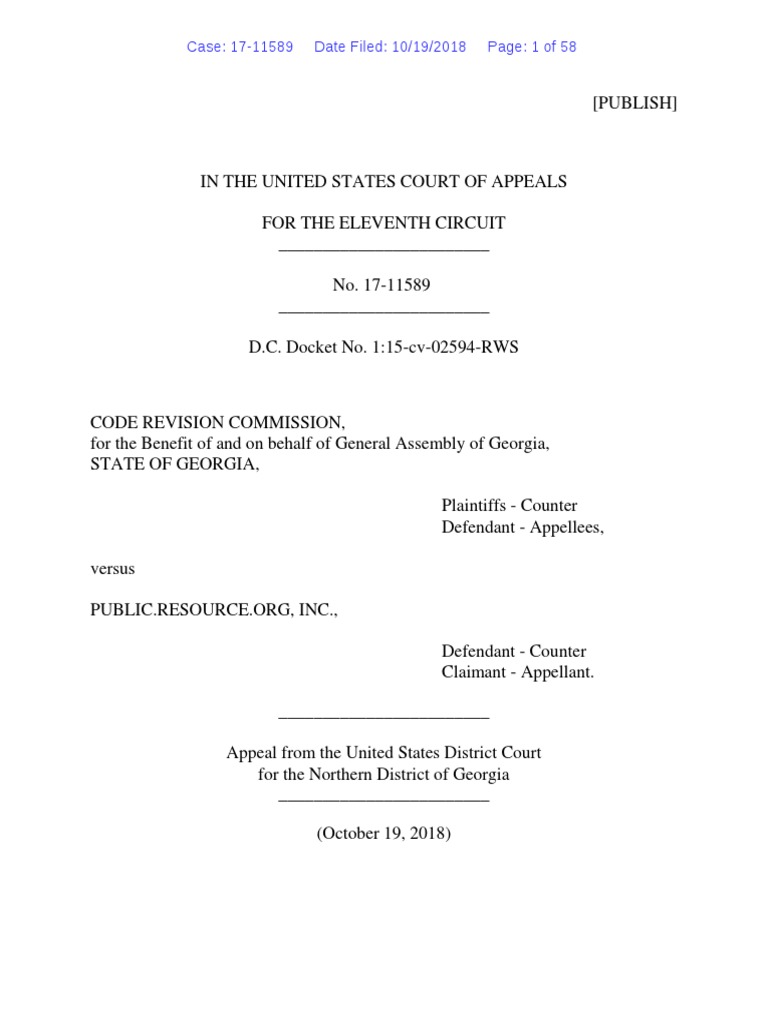 Georgia V Malamud | PDF | Official Code Of Georgia Annotated | Copyright