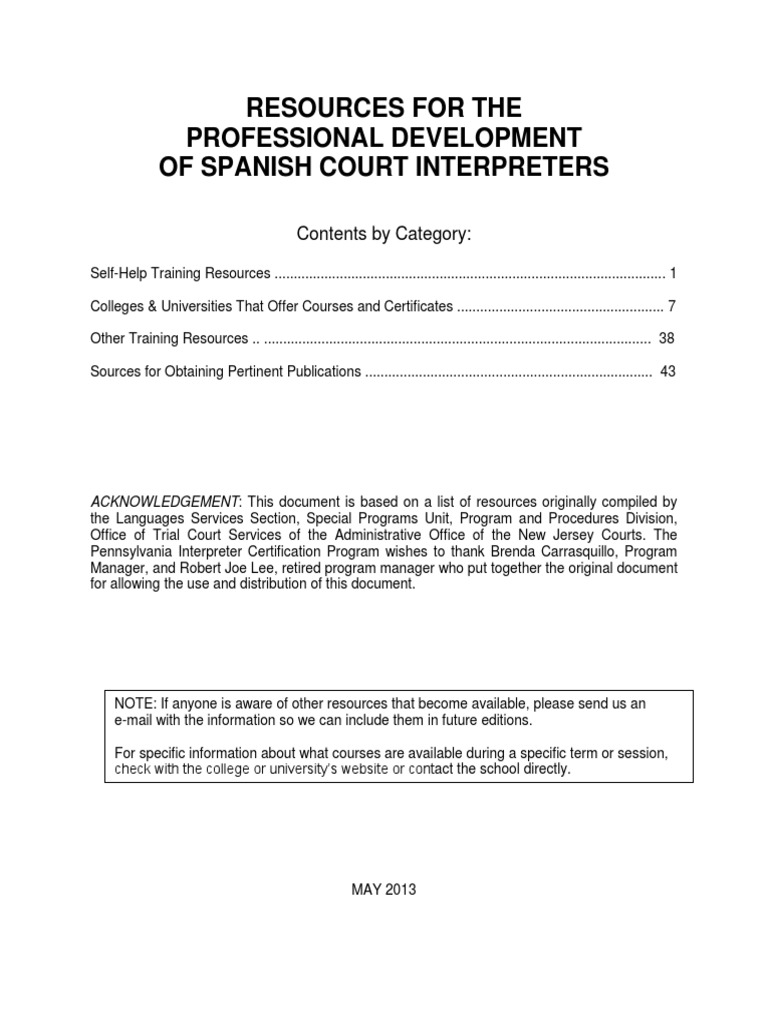 Interpreters' Guide PDF | PDF | Language Interpretation | Translations
