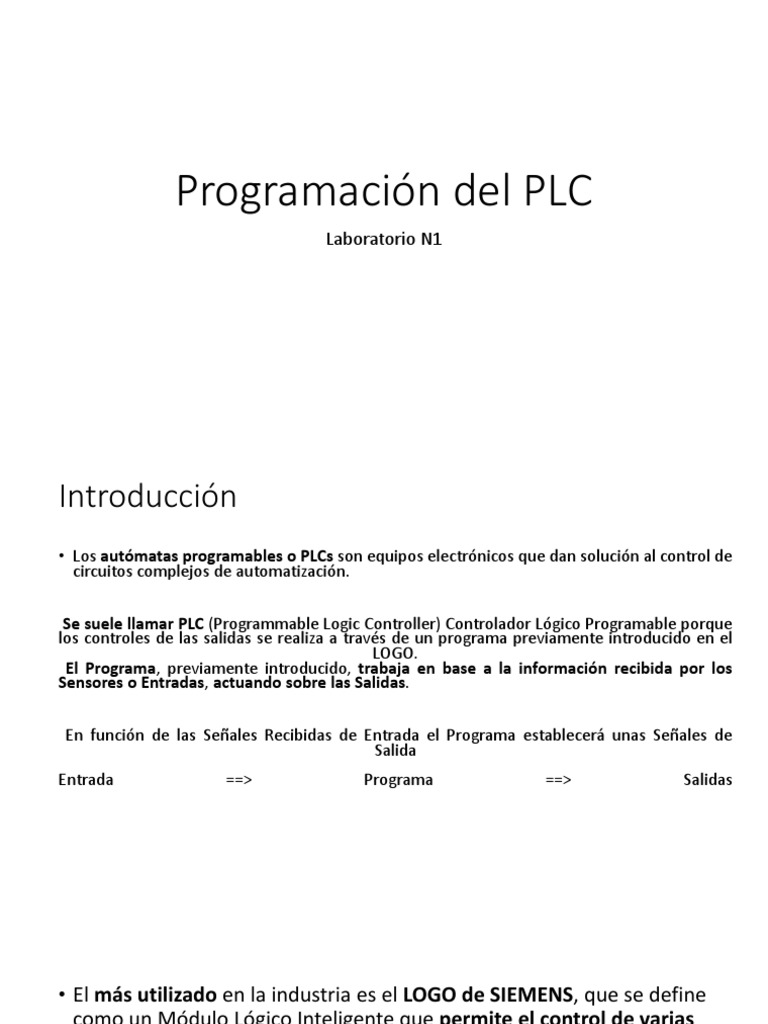 Programación Del PLC | PDF | Puerta lógica | Controlador lógico programable