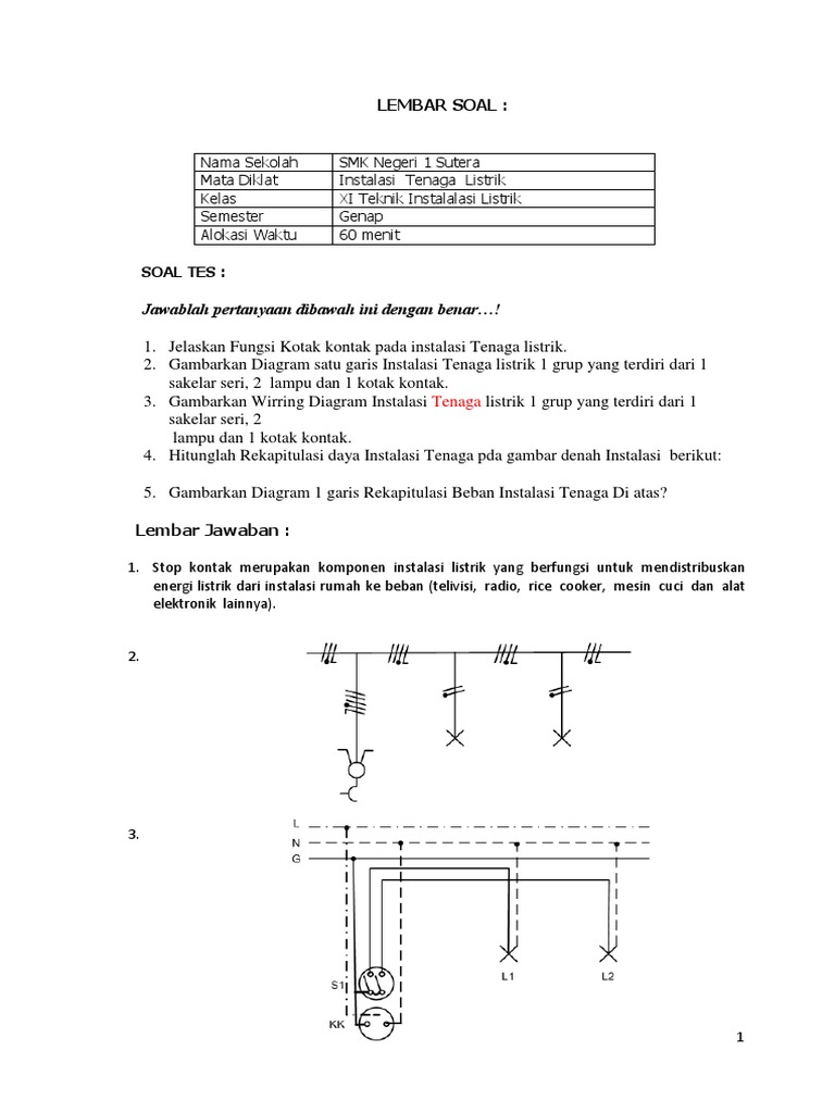 Lembar Soal Itl Kotak Kontak | PDF