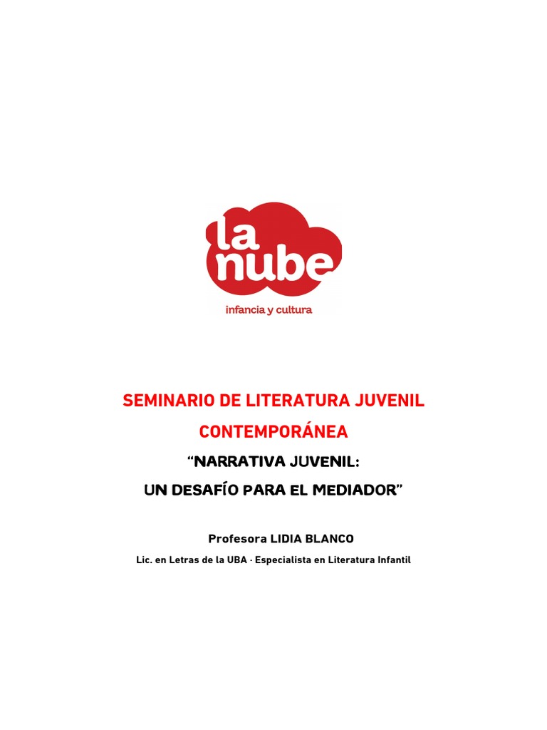 Seminario sobre Narrativa Juvenil Actual | PDF | Literatura infantil ...