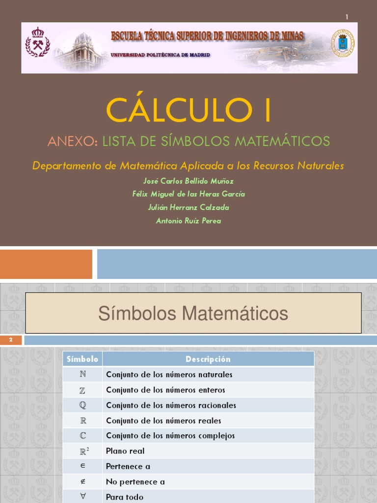 Cálculo De Símbolos Matemáticos
