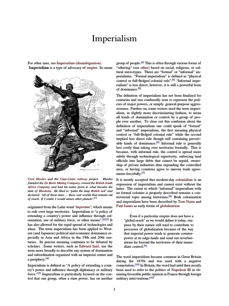 Imperialism | PDF | Imperialism | Colonialism