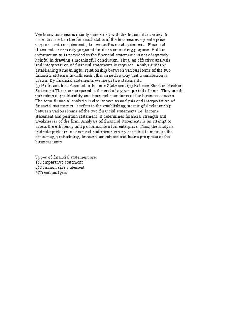 Comparative and Common Size Analysis | PDF | Business | Financial Statement