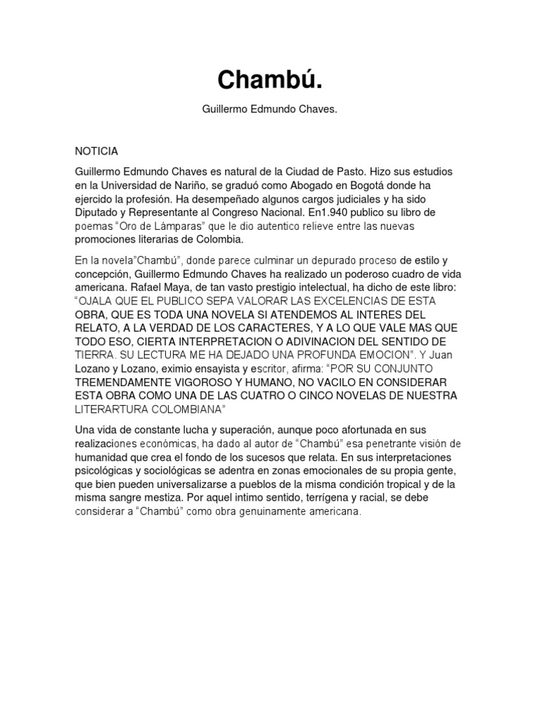 Chambú | PDF