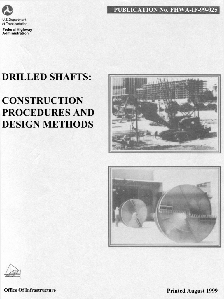 Ocrfhwa If-99-025 Gec 10 Drilled Shafts (1999) - Ocr - Part1 | Download Free PDF | Pascal (Unit ...