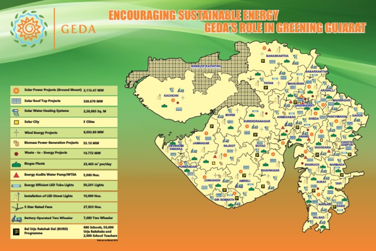 Geda Map | PDF | Gujarat | Solar Power