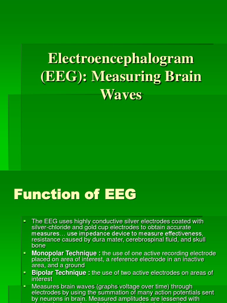 Electroencephalogram (EEG) : Measuring Brain Waves | PDF | Rapid Eye ...
