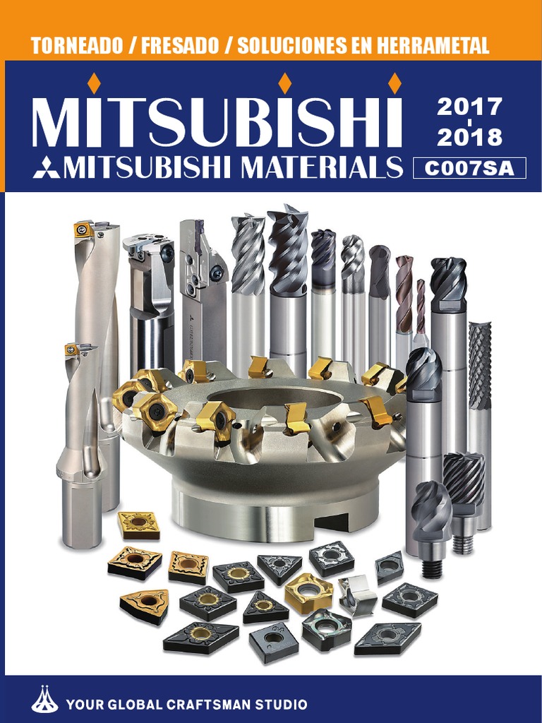 Catalogo Mitsubichi - Insertos Brocas y Herramientas | PDF | Acero | Rieles