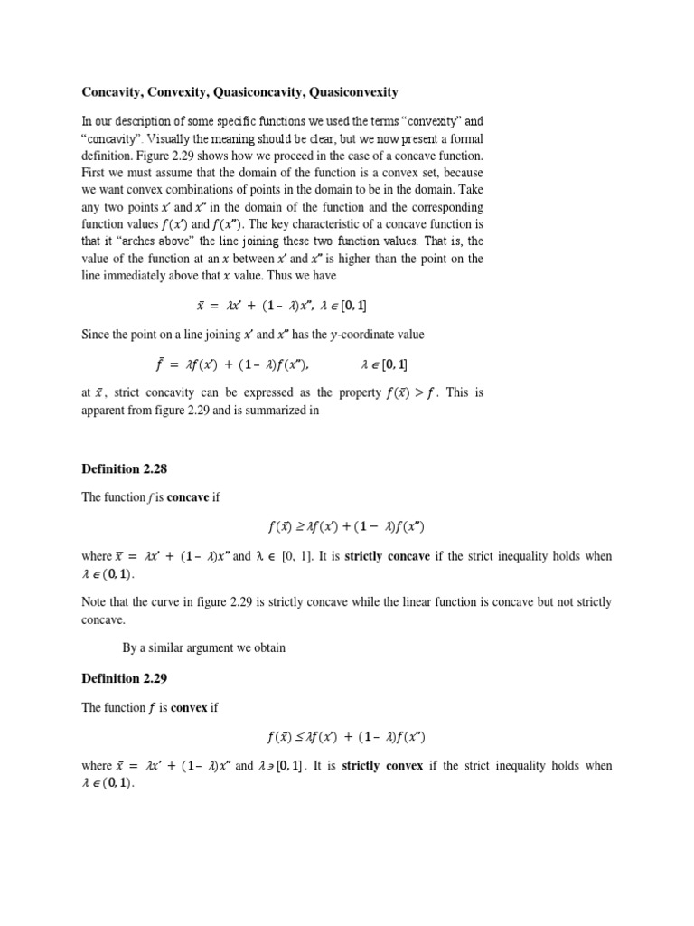 Translating Lecture 3 Economics Math | PDF | Convex Set | Function (Mathematics)