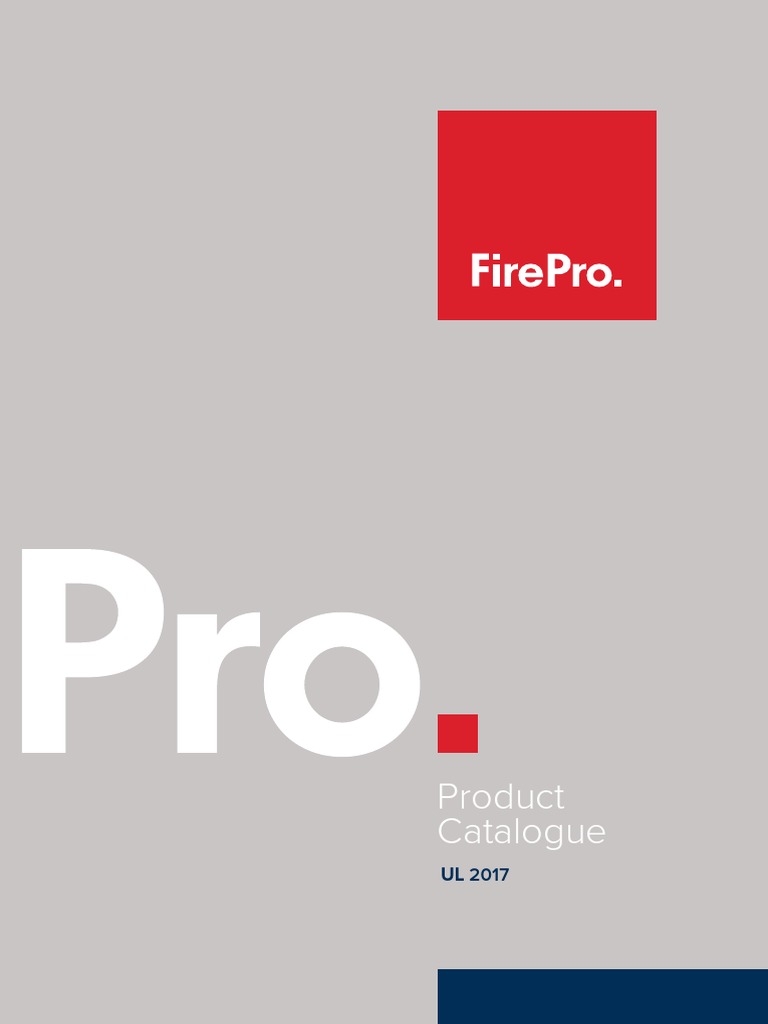 FirePro General Product Catalogue 2018 UL | PDF | Detector (Radio ...