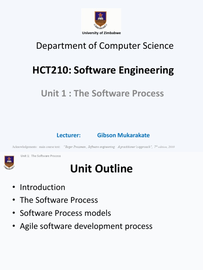 HCT210 Lecture Notes - Unit 1 | PDF | Agile Software Development ...