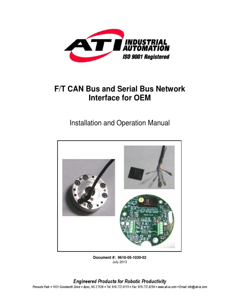 Ati F/T Devicenet | PDF | Electrical Connector | Computer Engineering