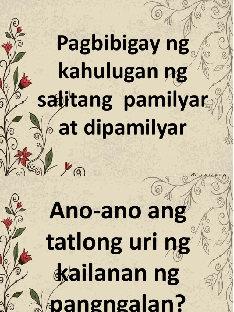 ALAB Filipino V Y1 Week 5 PPT DAY 1 | PDF