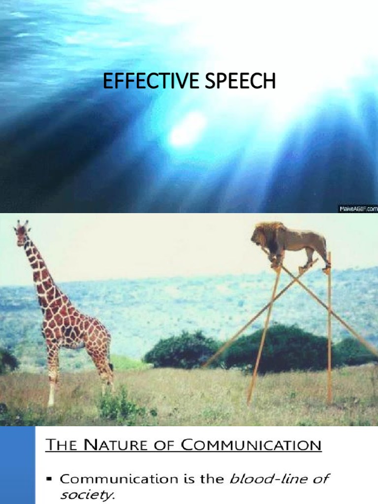 Effective Speech | PDF