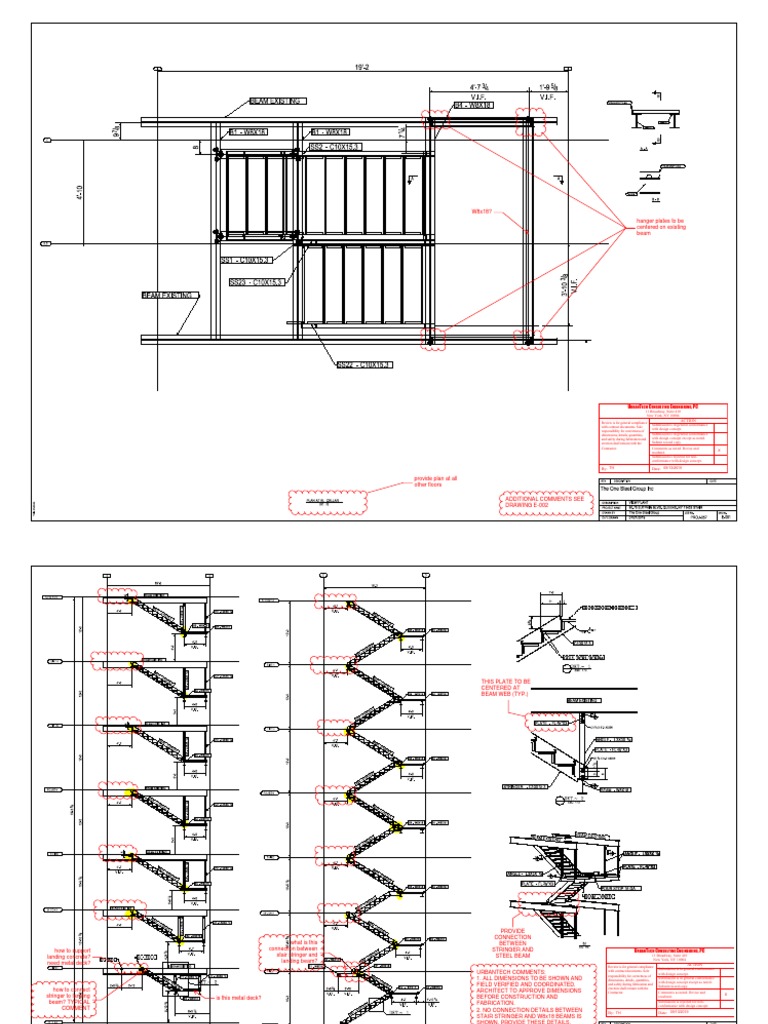 Details Required for Stair Stringer Connections and Landing Supports ...