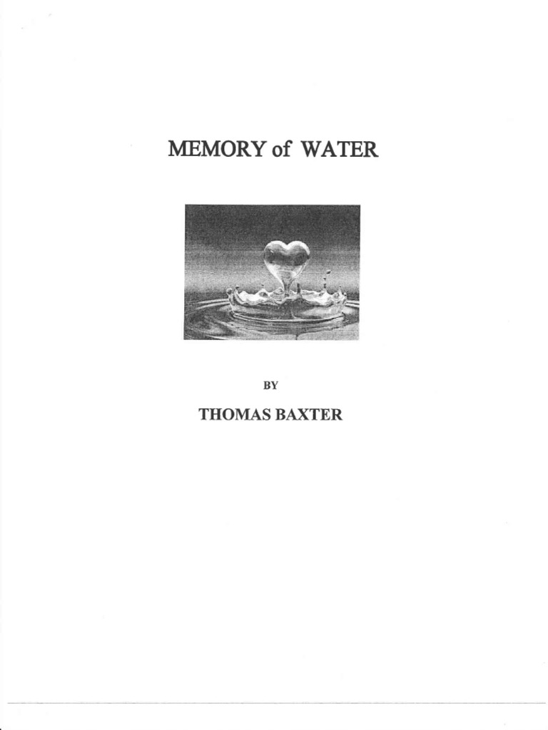 Memory of Water Illusion Script | PDF | Memory | Nature