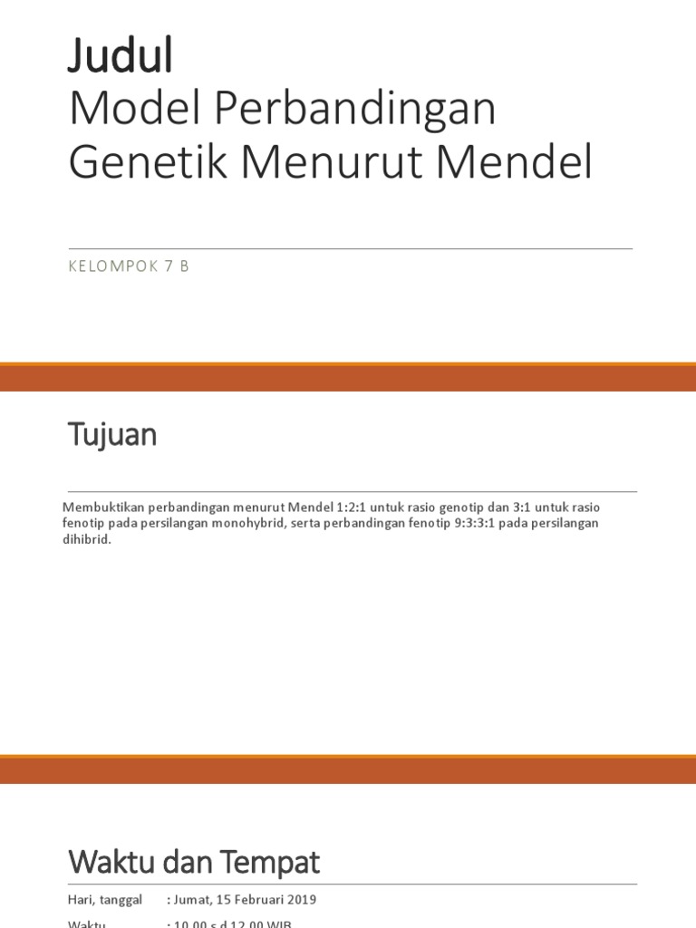 PPT Kancing Genetika 7b | PDF