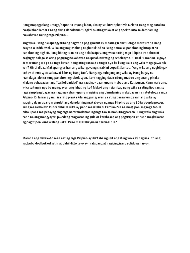 Talumpati | PDF