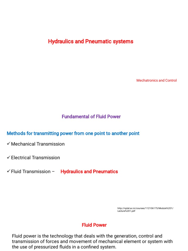 Hydraulics Notes | PDF | Pump | Gases