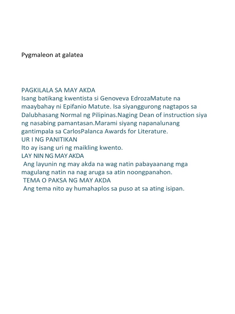 Pagkilala Sa May Akda | PDF