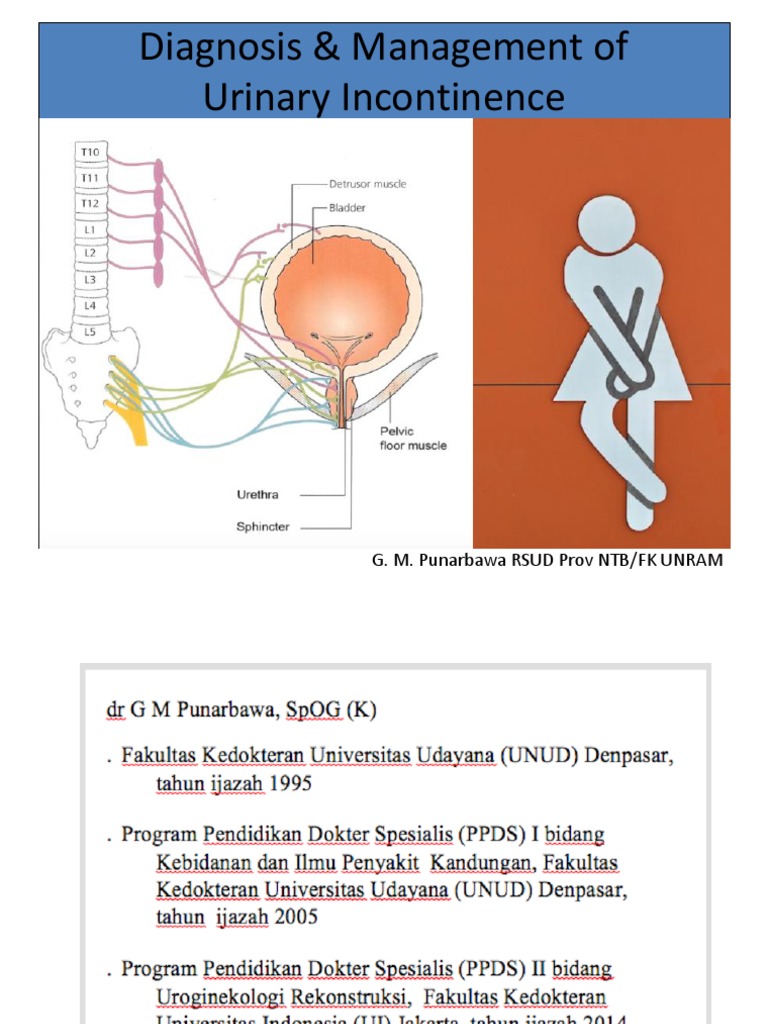 Diagnosis & Management of Urinary Incontinence: G. M. Punarbawa RSUD ...