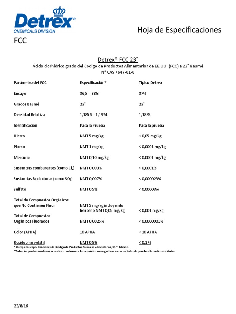 Detrex Spanish | PDF