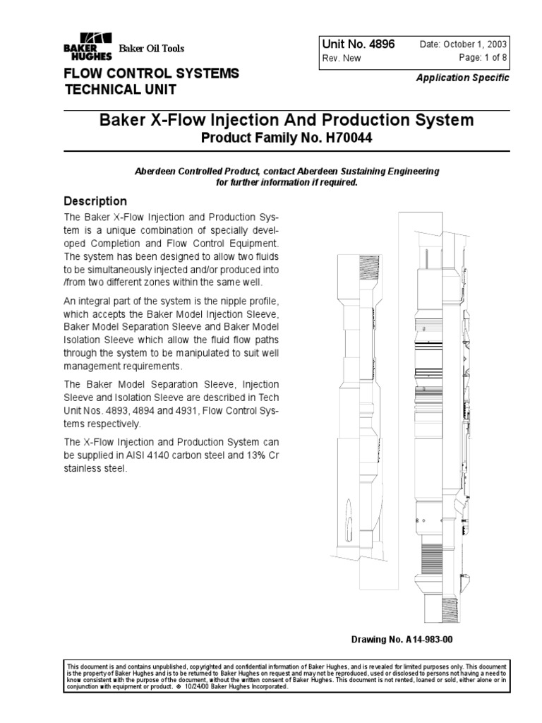 Baker X-Flow Injection and Production System: Flow Control Systems ...
