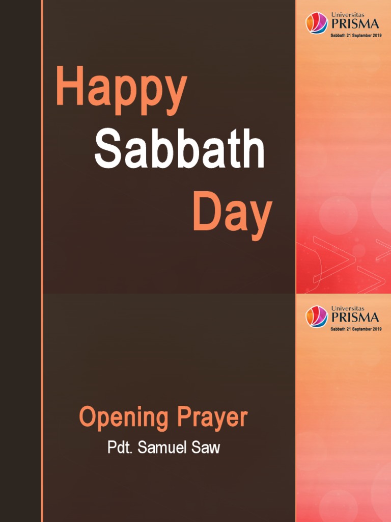 Sabbath Service | PDF