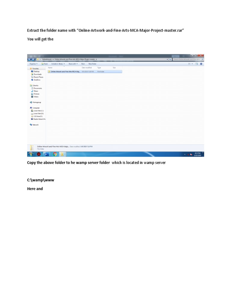 Extract The Folder Name With "Online-Artwork-and-Fine-Arts-MCA-Major ...