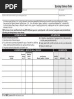 Standing Delivery Order: Customer Instructions Usps Instructions | PDF ...