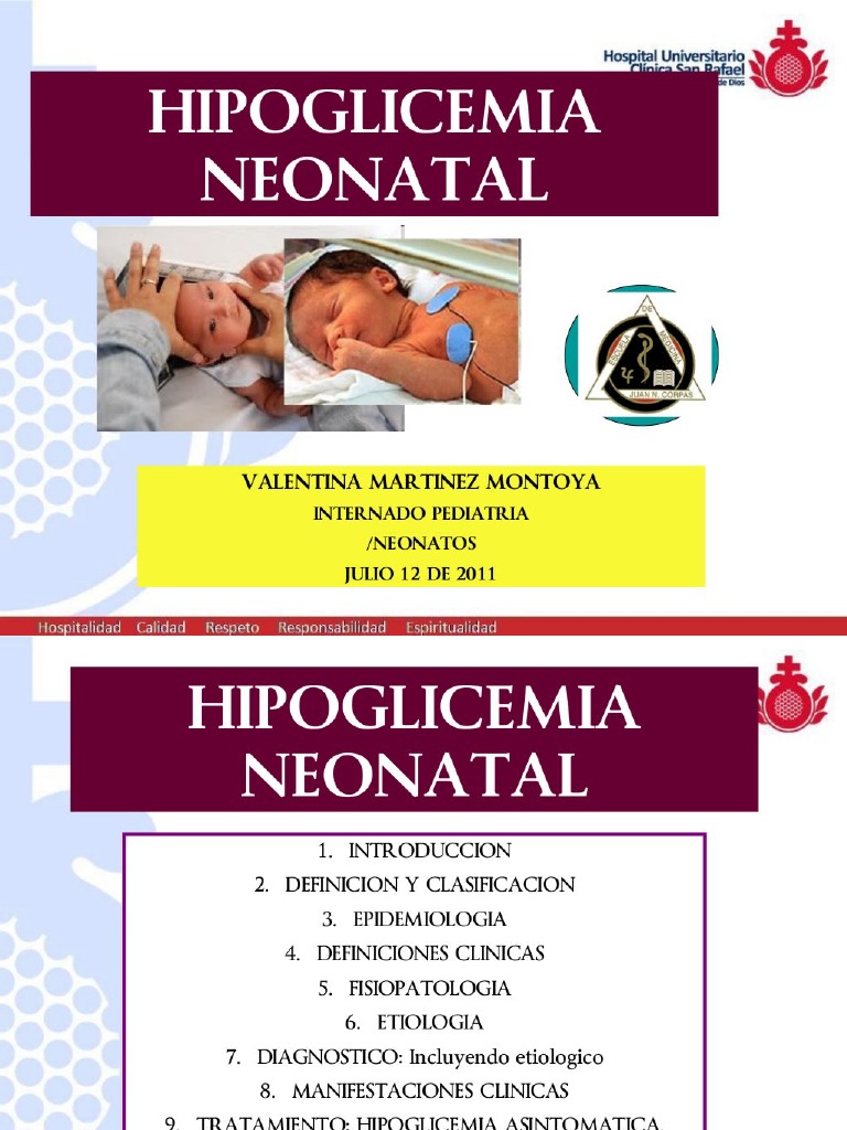 Hipoglucemia Neonatal | PDF