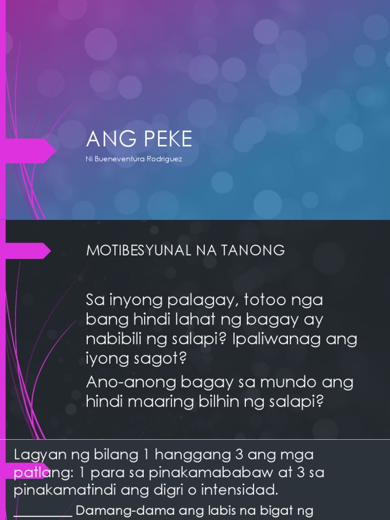 Ang Peke | PDF