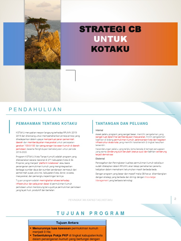 Strategi CB Program Kotaku | PDF | Pengelolaan Keuangan & Uang