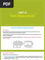 Screw Thread Measurements | PDF | Gear | Screw
