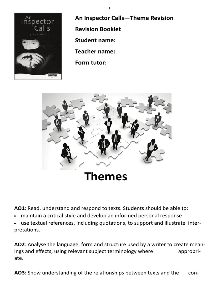 KS4 AIC - Themes PDF | PDF