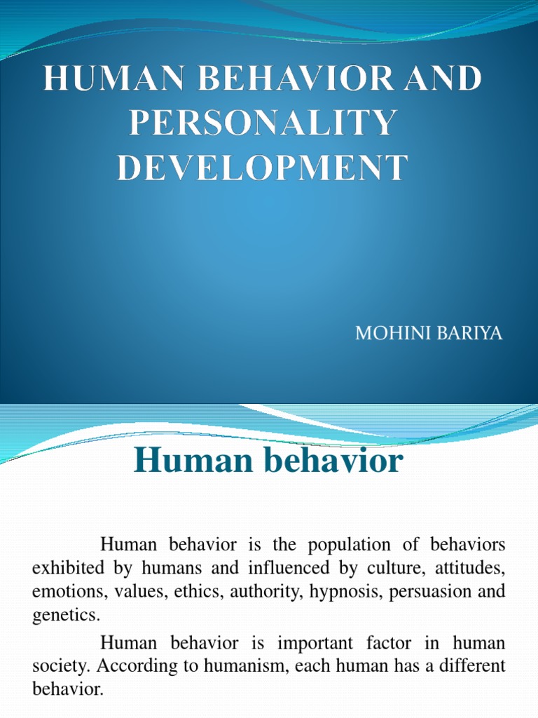 Human Behaviour | PDF | Human Behavior | Attitude (Psychology)