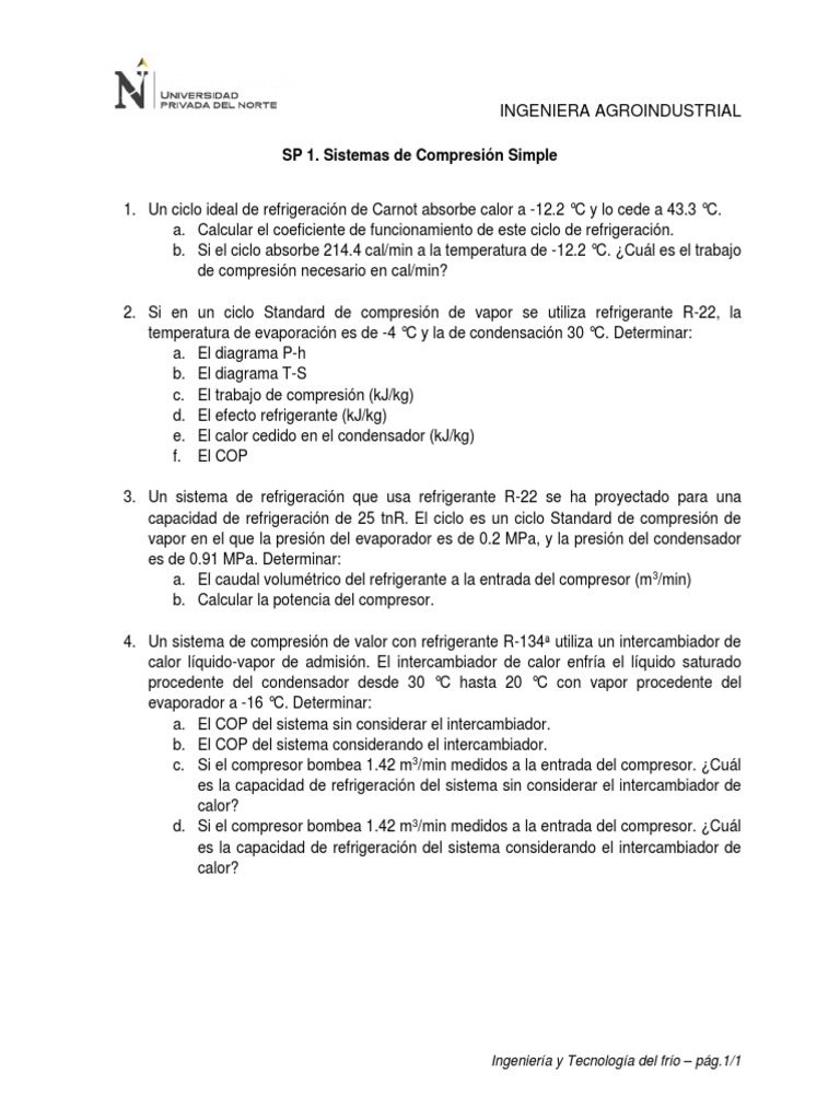 SP1 Sistemas de Compresión Simple | PDF