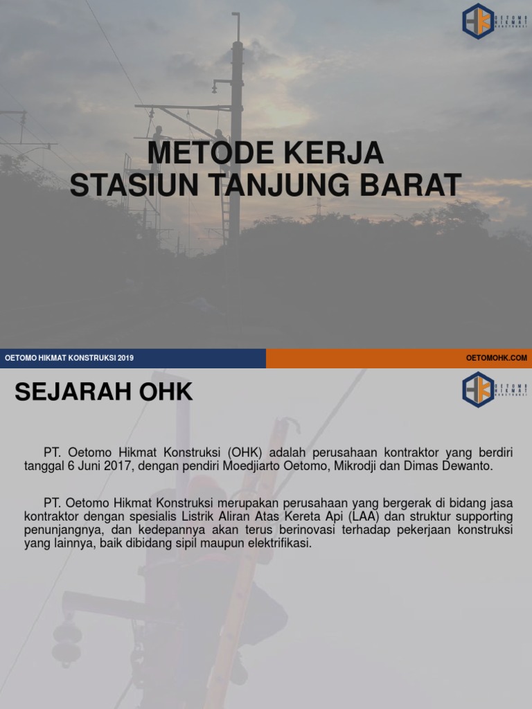 Contoh Metode Kerja Pekerjaan Tiang Listrik Aliran Atas | PDF