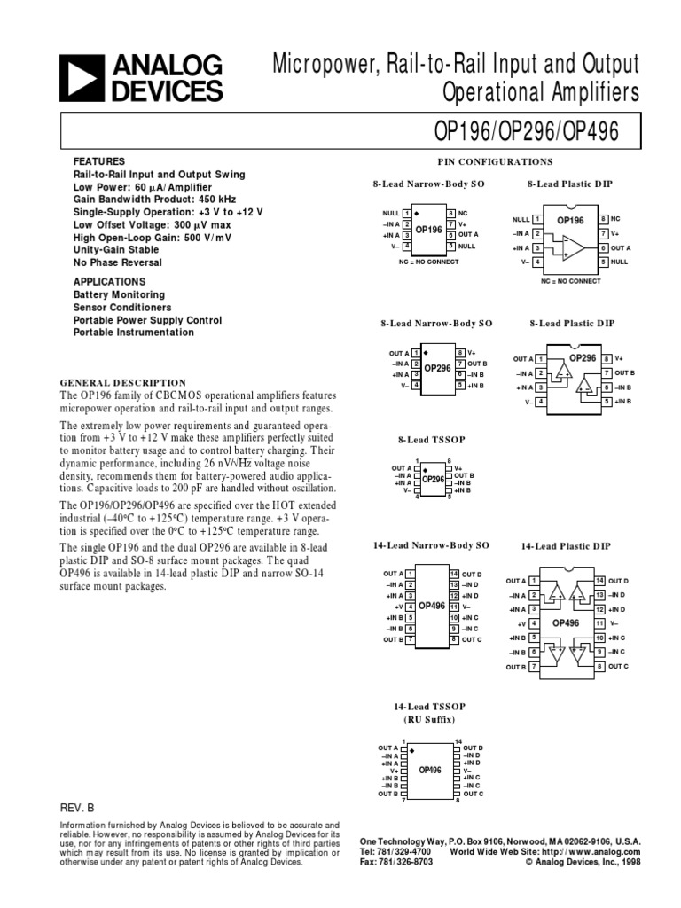 Datasheet PDF | PDF | Electrostatic Discharge | Amplifier