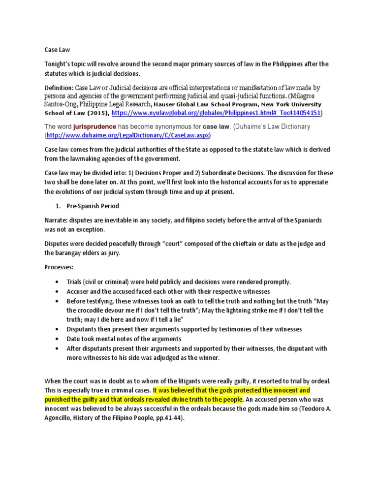 Case Law | PDF | Jurisdiction | Supreme Courts