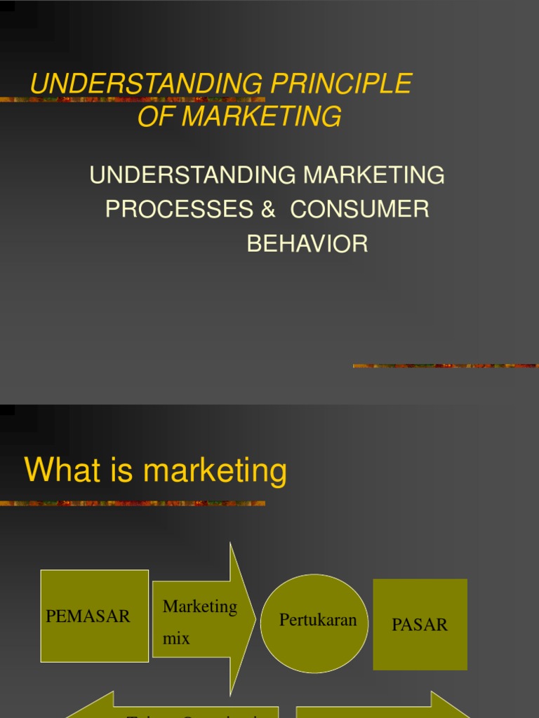 Understanding Principle of Marketing | PDF | Market Segmentation | Pricing