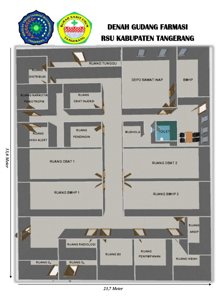 Denah Gudang Rsu Print | PDF