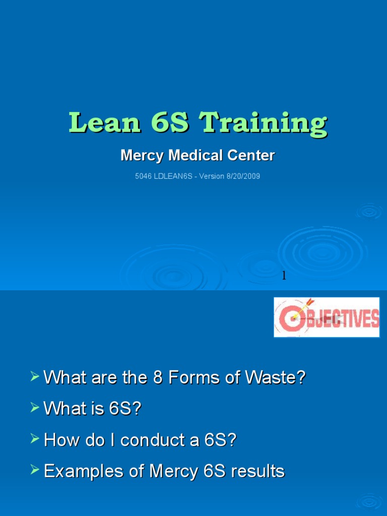 Lean 6S Training for Healthcare | PDF