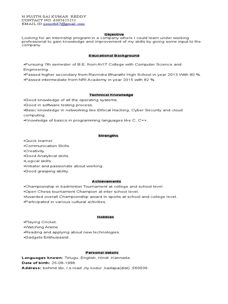 My Resume | PDF