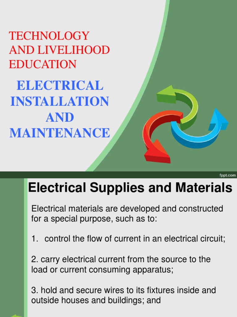 Electrical Installation and Maintenance | PDF | Electrical Wiring | Wire