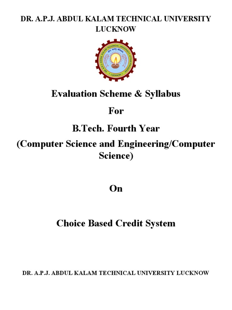 B.Tech. 4th Year CSE &CS CBCS 2019-20 PDF | PDF | Parallel Computing | Augmented Reality